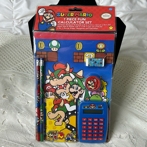 Nintendo | Office | Newsuper Mario Brothers 7pc Stationary Set | Poshmark